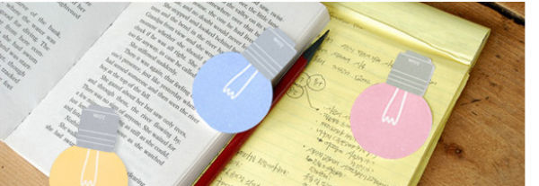 Cute Light Bulbs Sticky Notes Pads Novelty Bookmark Memo Index Tab Page ...