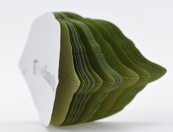 Cute Green Leaves Leaf Shape Sticky Notes Novelty Sticky Note Pad