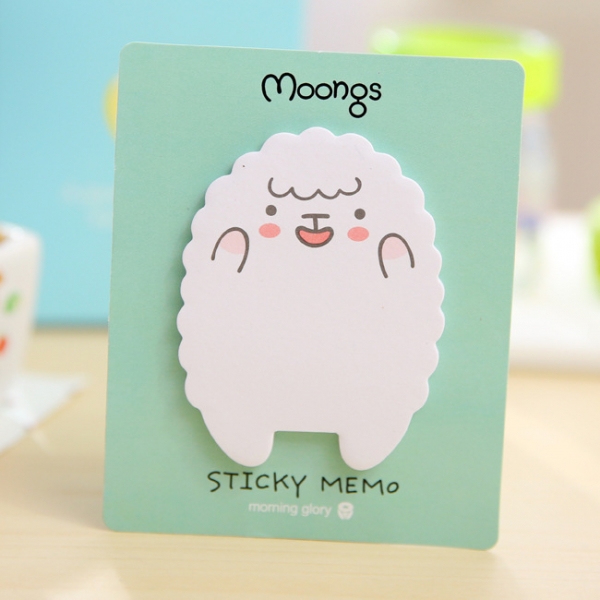 Cute Animals Shaped Panda Sheep Lamb Sticky Notes