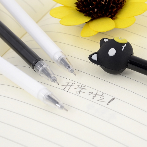 4-20pc Black White Kitten Cats Ballpoint Gel Pens Cute Party Gift Bag ...