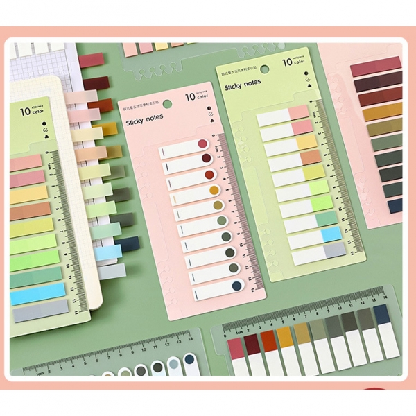 Gradient Rainbow Colours Mini Sticky Notes Bookmarks Page Markers With ...